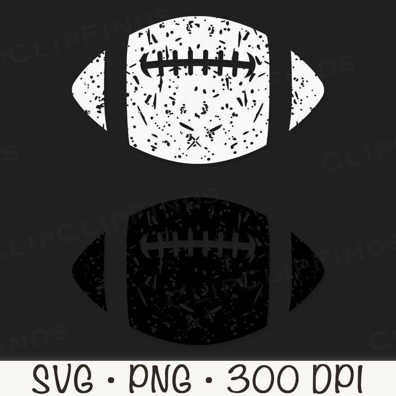 Distressed Football SVG, Distressed Football PNG, Rustic Football ...