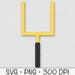 Football Goal Post SVG, Football Game, Football, PNG, Touchdown ...