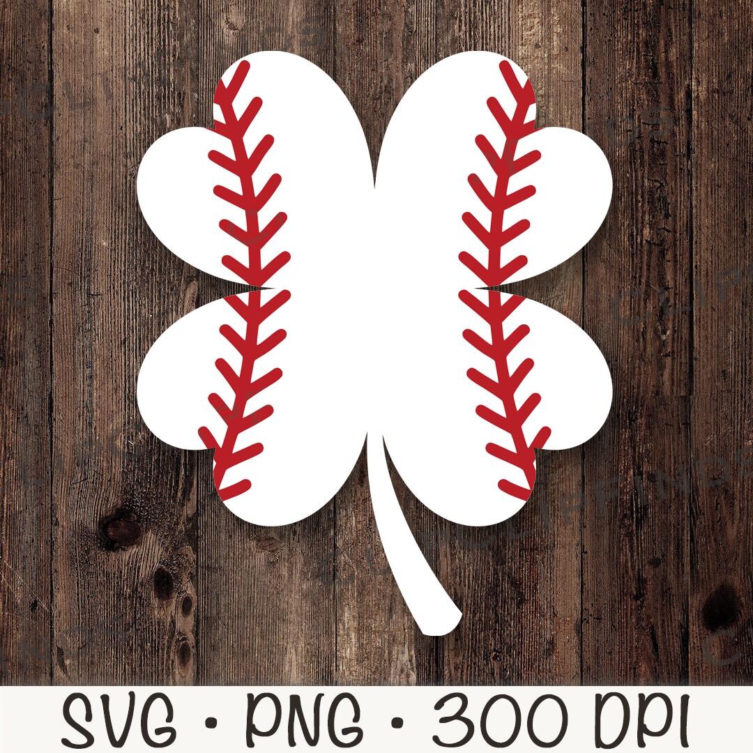 Baseball Clover PNG, Saint Patrick's Day Baseball SVG, Shamrock ...
