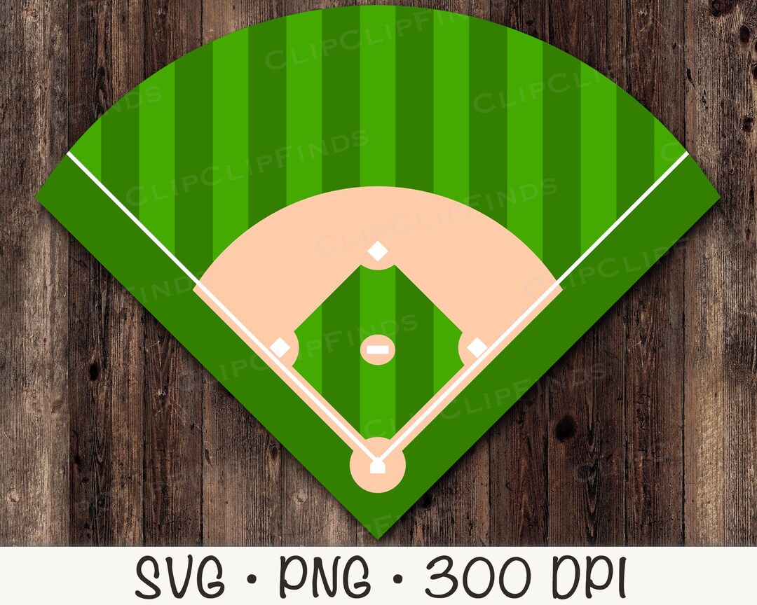 Baseball Field SVG, Baseball Field PNG, Baseball Game SVG, Baseball ...