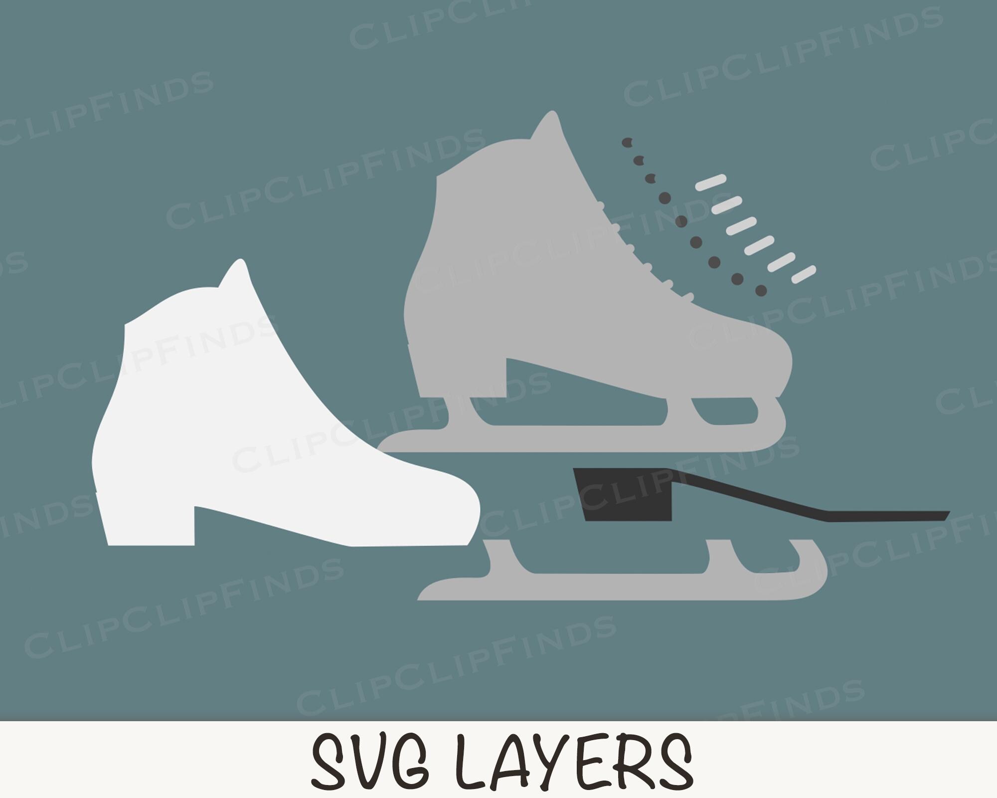 Ice Skate, Ice Skate SVG, Ice Skate PNG, Ice Skate Vector Cut Layered ...