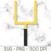 Football Goal Post SVG, Football Game, Football, PNG, Touchdown ...