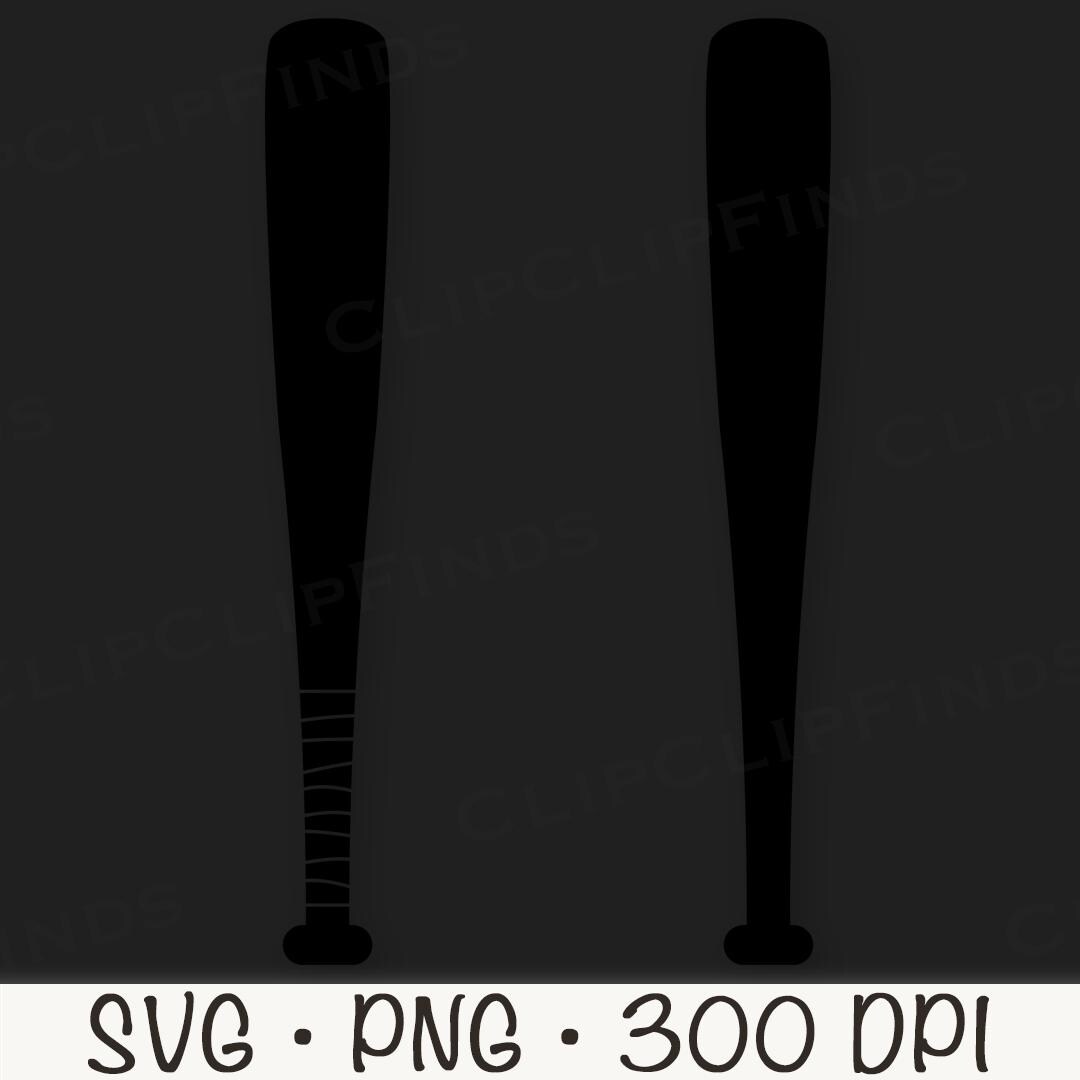 Baseball Bat SVG, Baseball Bat PNG, Baseball Bat Silhouette, Digital ...