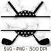 Crossed Golf Clubs Monogram SVG, Golf Split Name Frame SVG, PNG, Golf ...