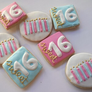 Custom Birthday Sugar Cookies - Etsy