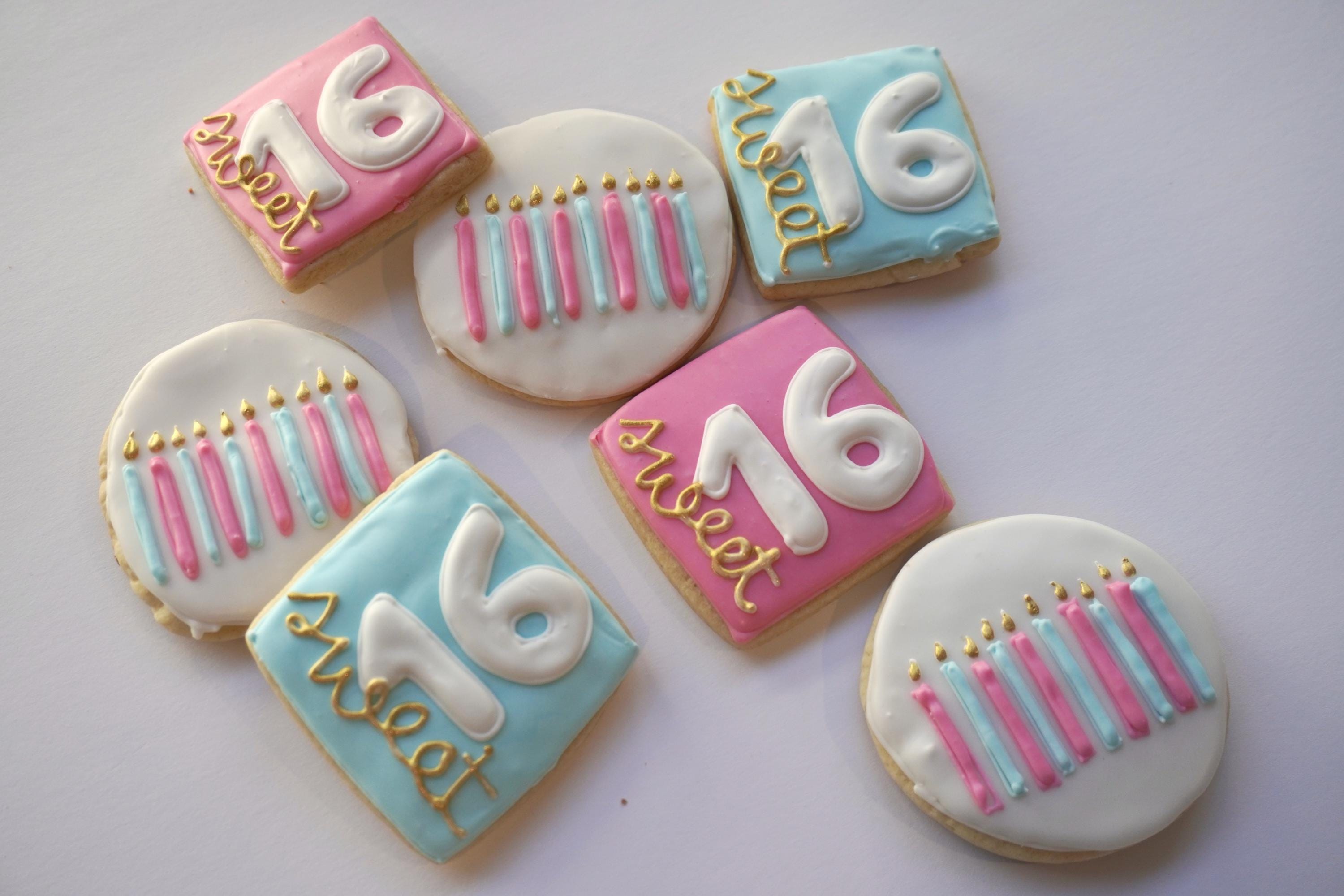Custom Birthday Sugar Cookies - Etsy