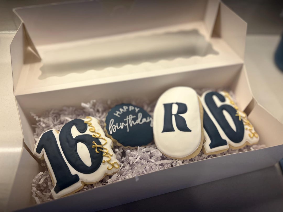 Custom Birthday Sugar Cookies - Etsy
