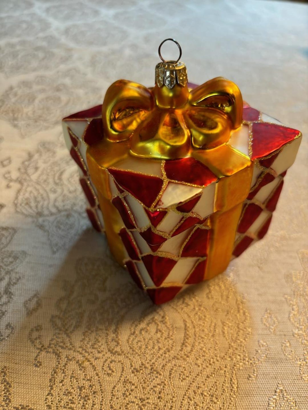 Vintage Christopher Radko Gift Box Ornament - Etsy