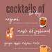 Fall Cocktail Menu - Etsy