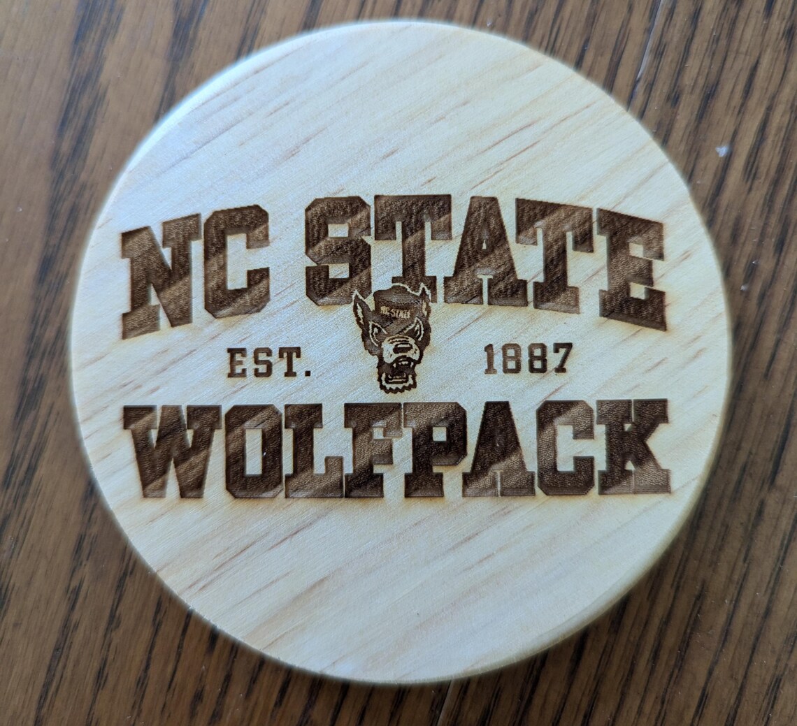 NCSU Wolfpack Wooden Coasters Sets. Variety Pack 5 Unique Wolfpack ...