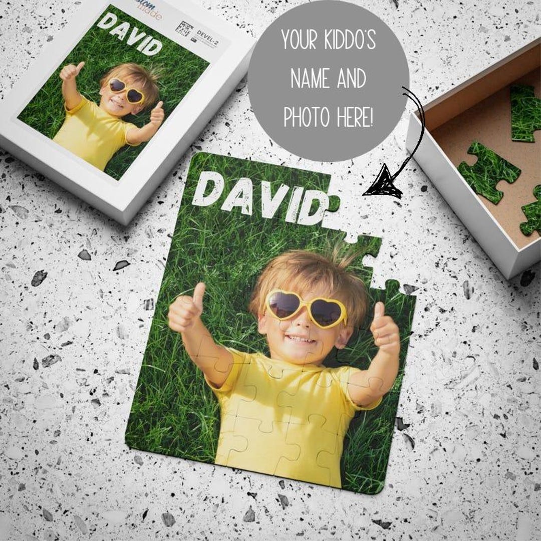 Personal Puzzle Gift Kids Custom Puzzle for Kids Personalized Name ...
