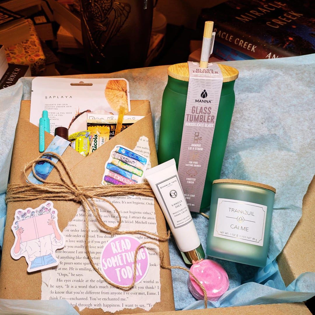Book Lovers Get Well Gift Box, Bookish Self Care Box, Blind Date With a ...
