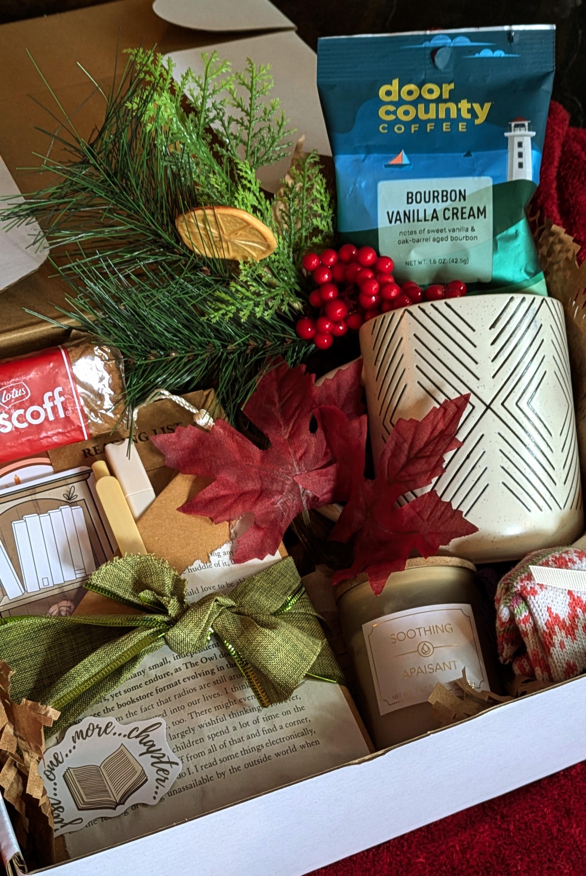 Christmas Blind With a Book Gift Box, Hygge Gift Box for Book Lover ...