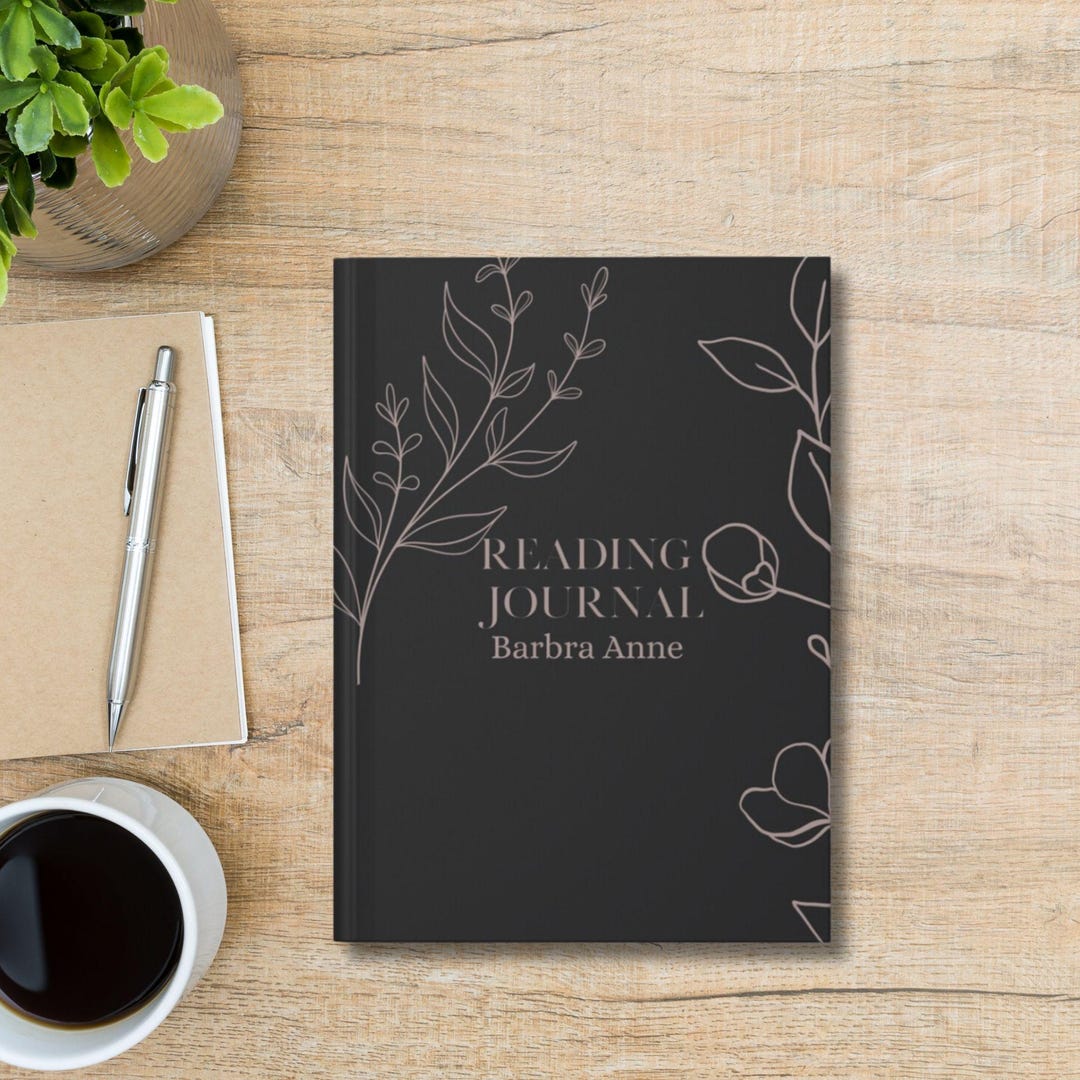 Personalized Reading Journal for 2025, Custom Book Tracker, Book Lovers ...