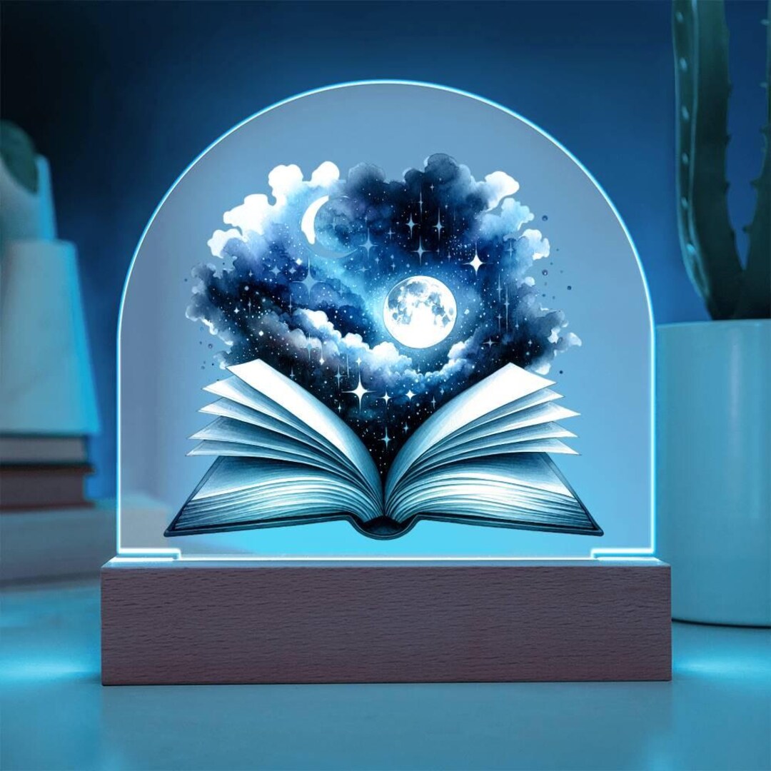 Book Nook Sign, Library Sign, Book Lover Night Light, Book Lovers Gift ...