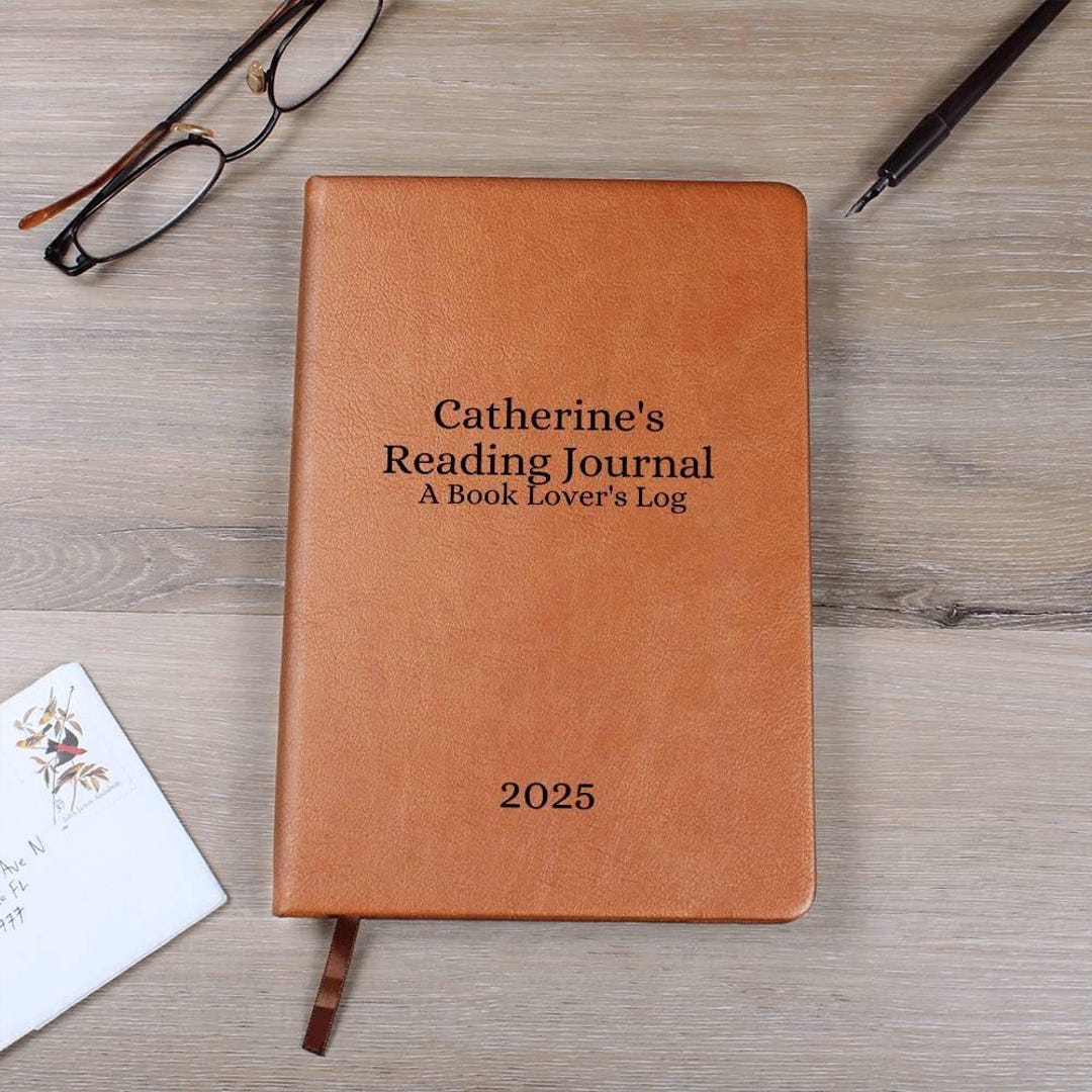 2025 Book Review Diary Reading Log Review Personalized Book Club ...