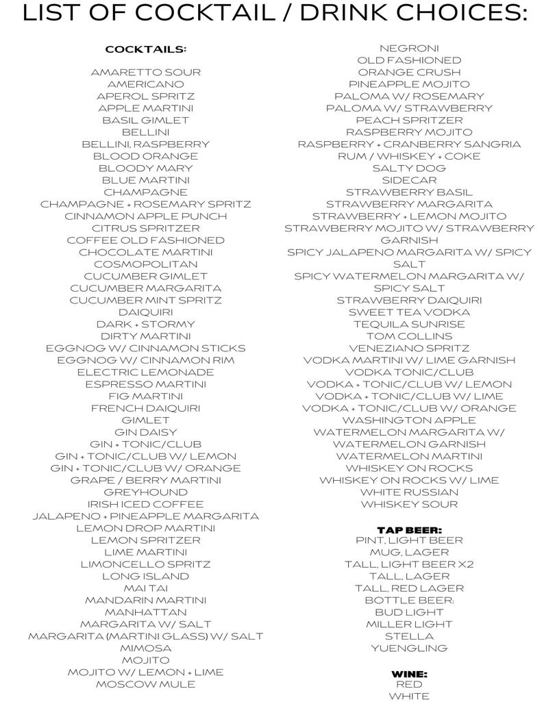 Rustic Western Bar Menu | Digital Print Template | Vintage Cowboy ...