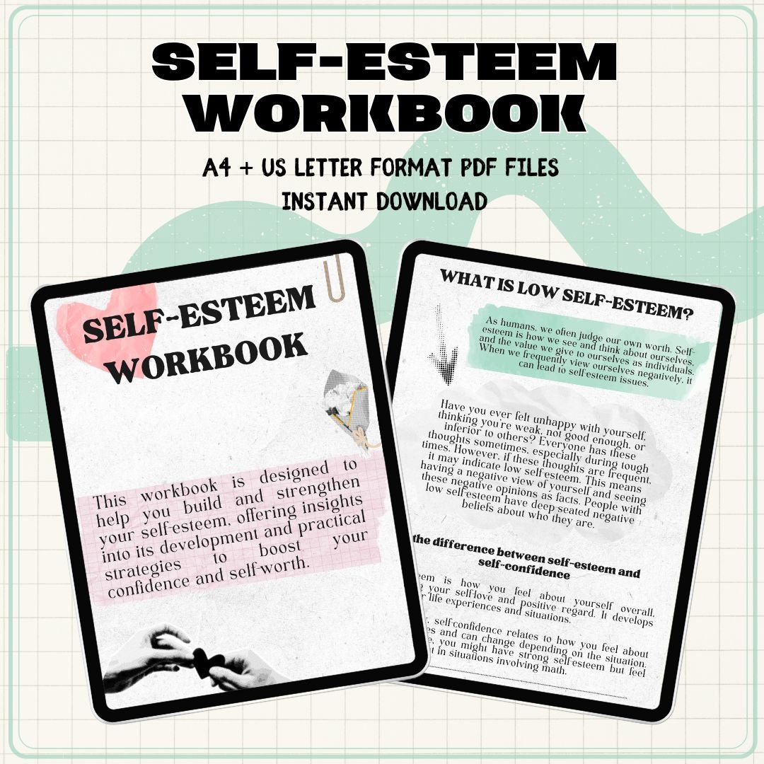 Self-esteem Workbook: Confidence & Self-love (PDF Download) - Etsy