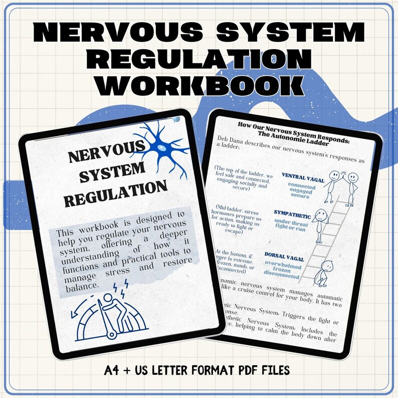 Nervous System Regulation Workbook Polyvagal Theory PDF Stress Journal ...