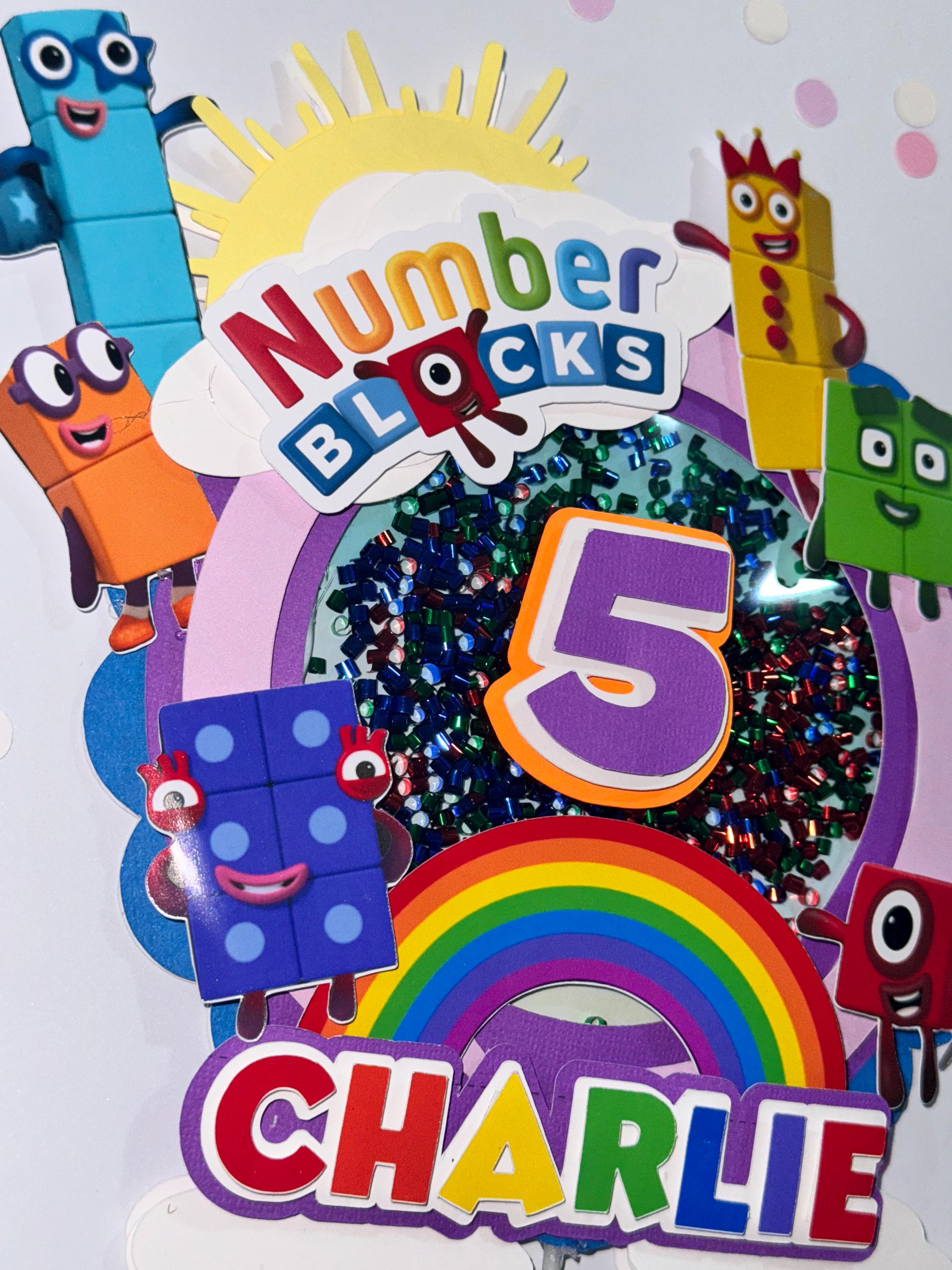 Numbersblocks Cake Topper, Numbersblocks Girl Cake Topper ...