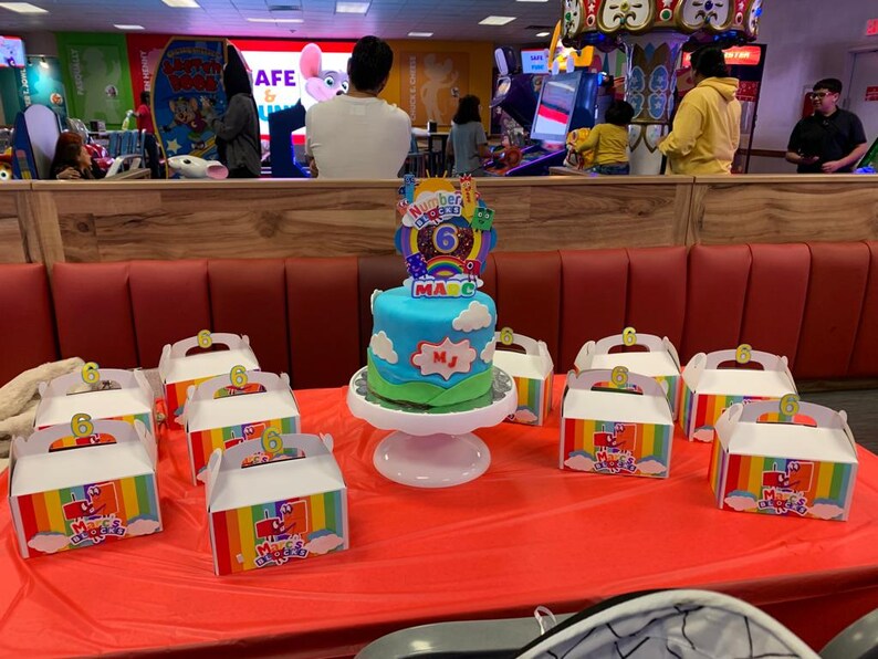 Numberblocks Favor Boxes, Girl Numberblocks Candy Boxes,colorful Gable ...