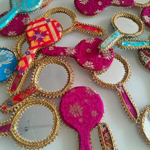 Decorative Hand Mirror Wedding Party Favors Nikkah Dholki Giveaways ...