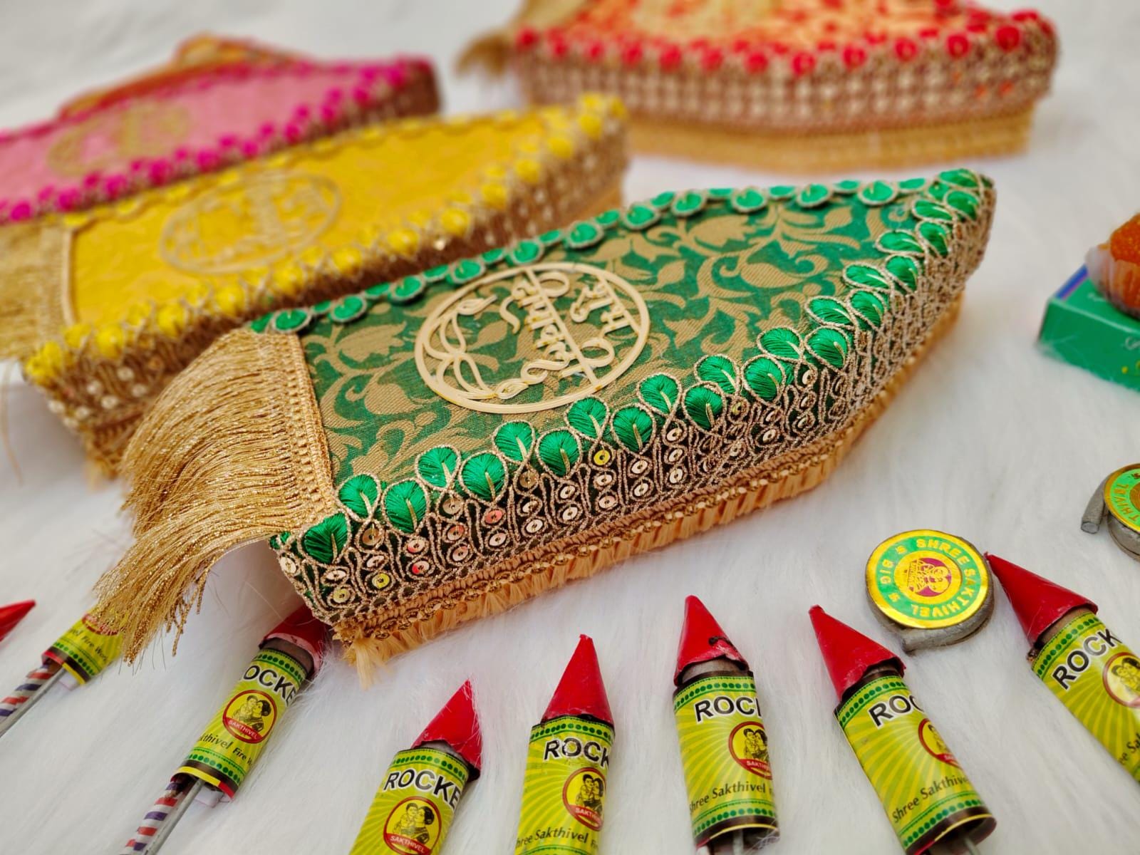 Handmade Unique Rocket Diwali Gift Box Sweet Box for Guests Festive ...