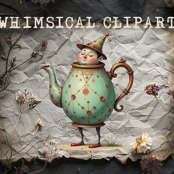 Whimsical Teapot - Etsy