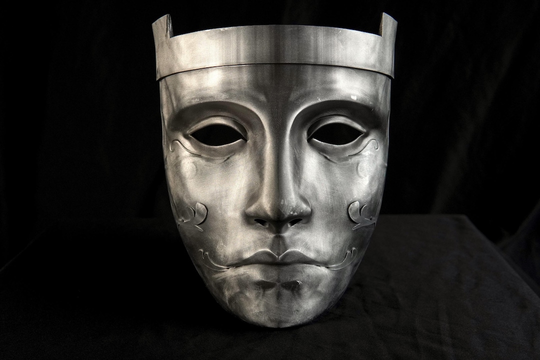 King Baldwin IV - Face Mask, Jerusalem, Mask, Roman, Larp, Mask for Men ...
