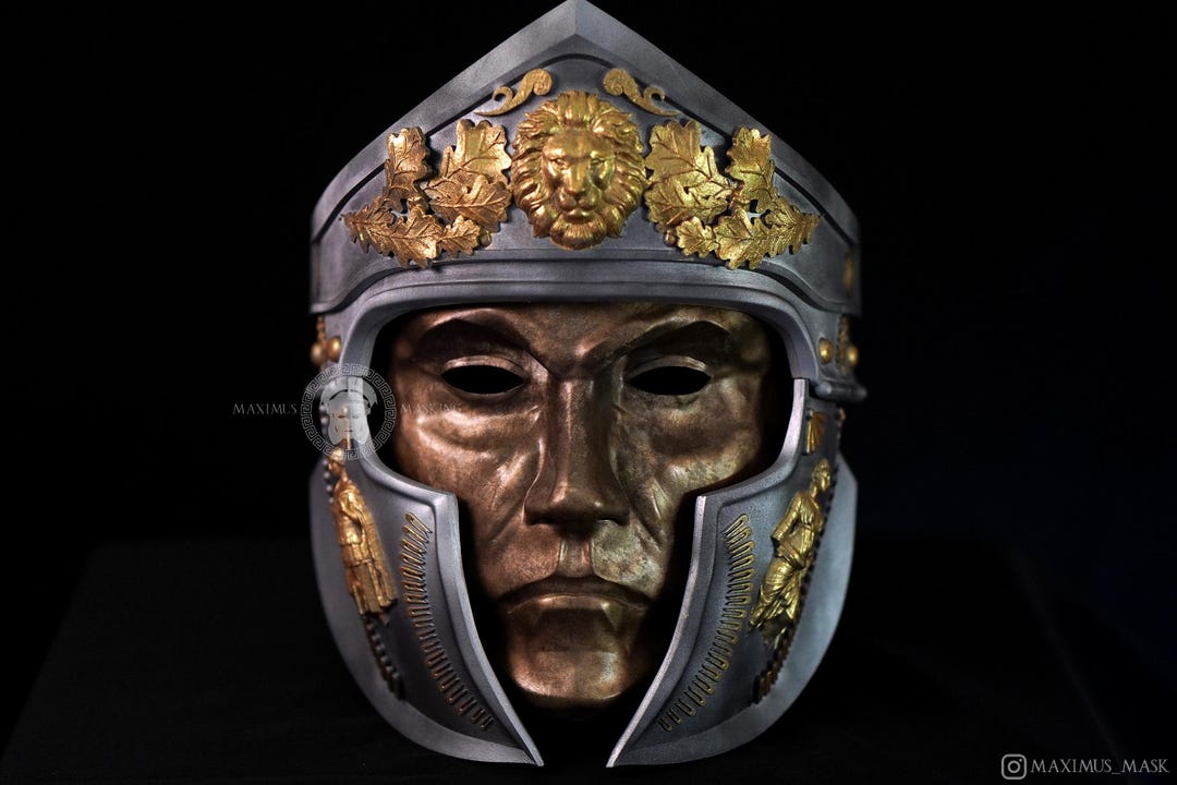 Roman General - Face Mask, Greek, Ancient Mask, Roman, Larp, Mask for ...