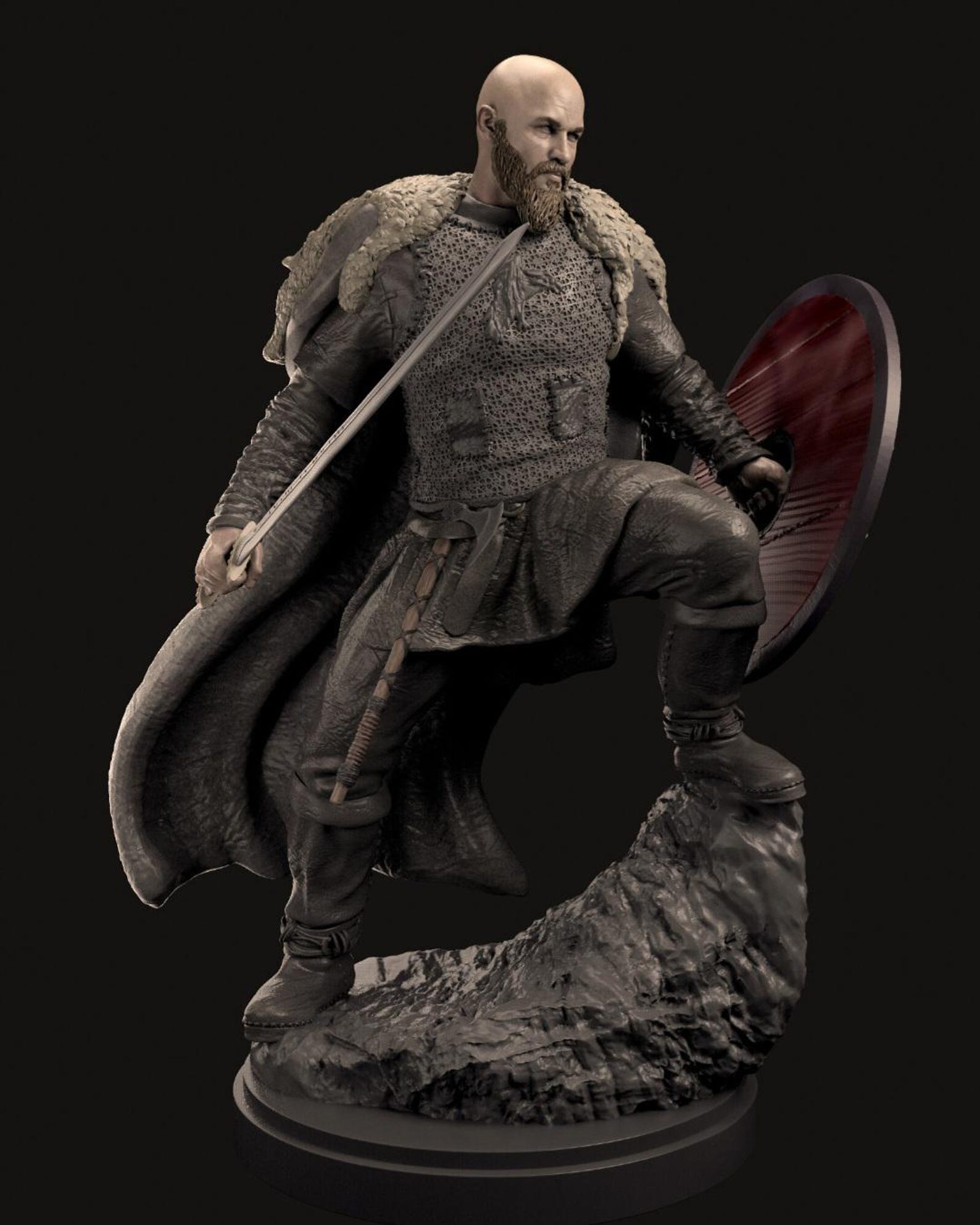 Ragnar Lothbrock Stl Figure, Stl File, Stl 3d Model - Etsy