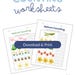 Printable Counting Practice Worksheets, Nature Theme Math Practice ...