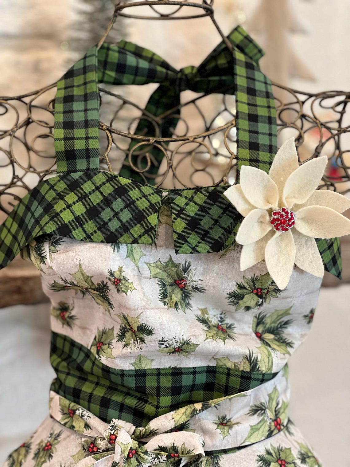 Holly Berry Apron - Etsy