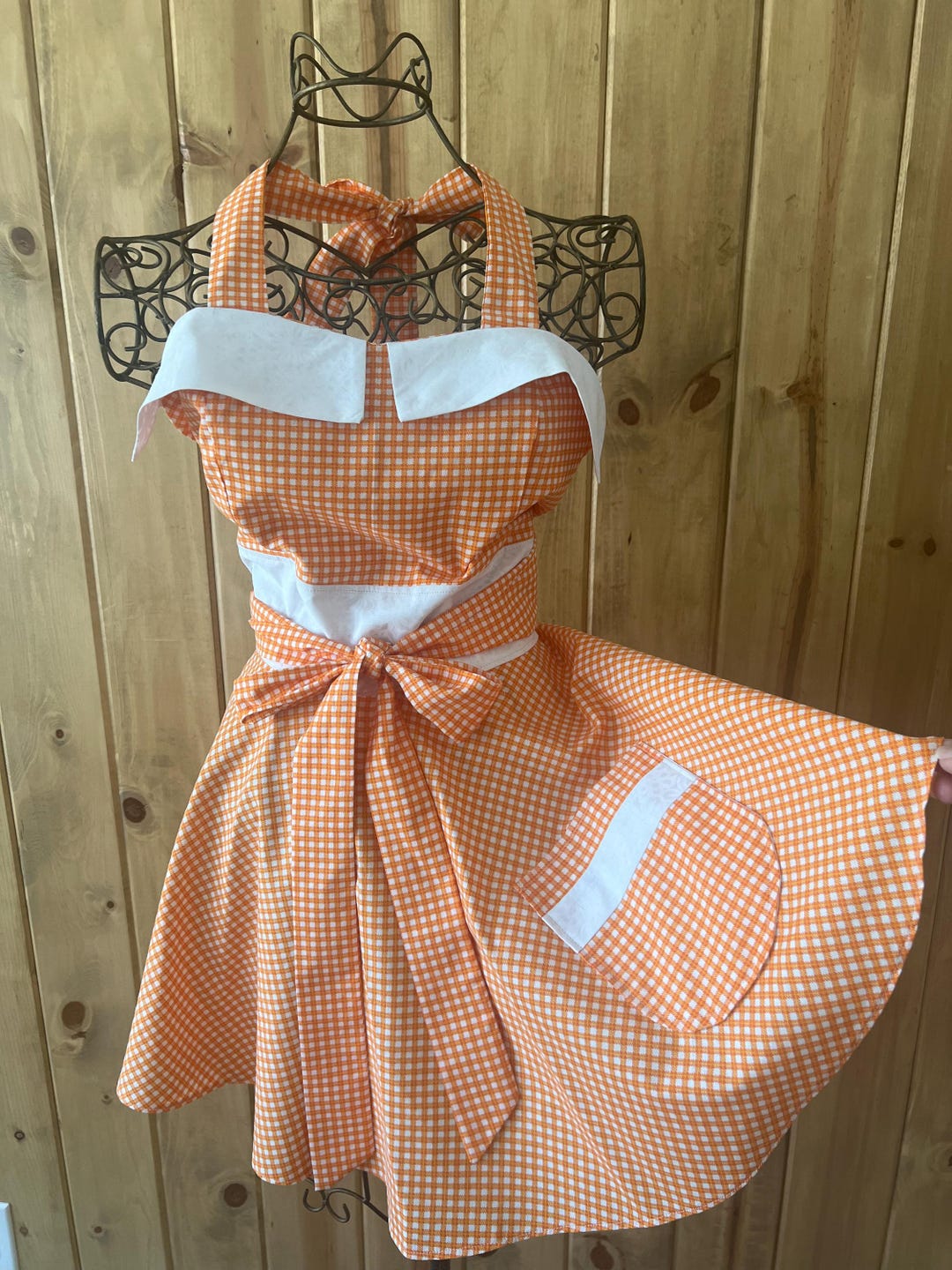 Orange Apron - Etsy