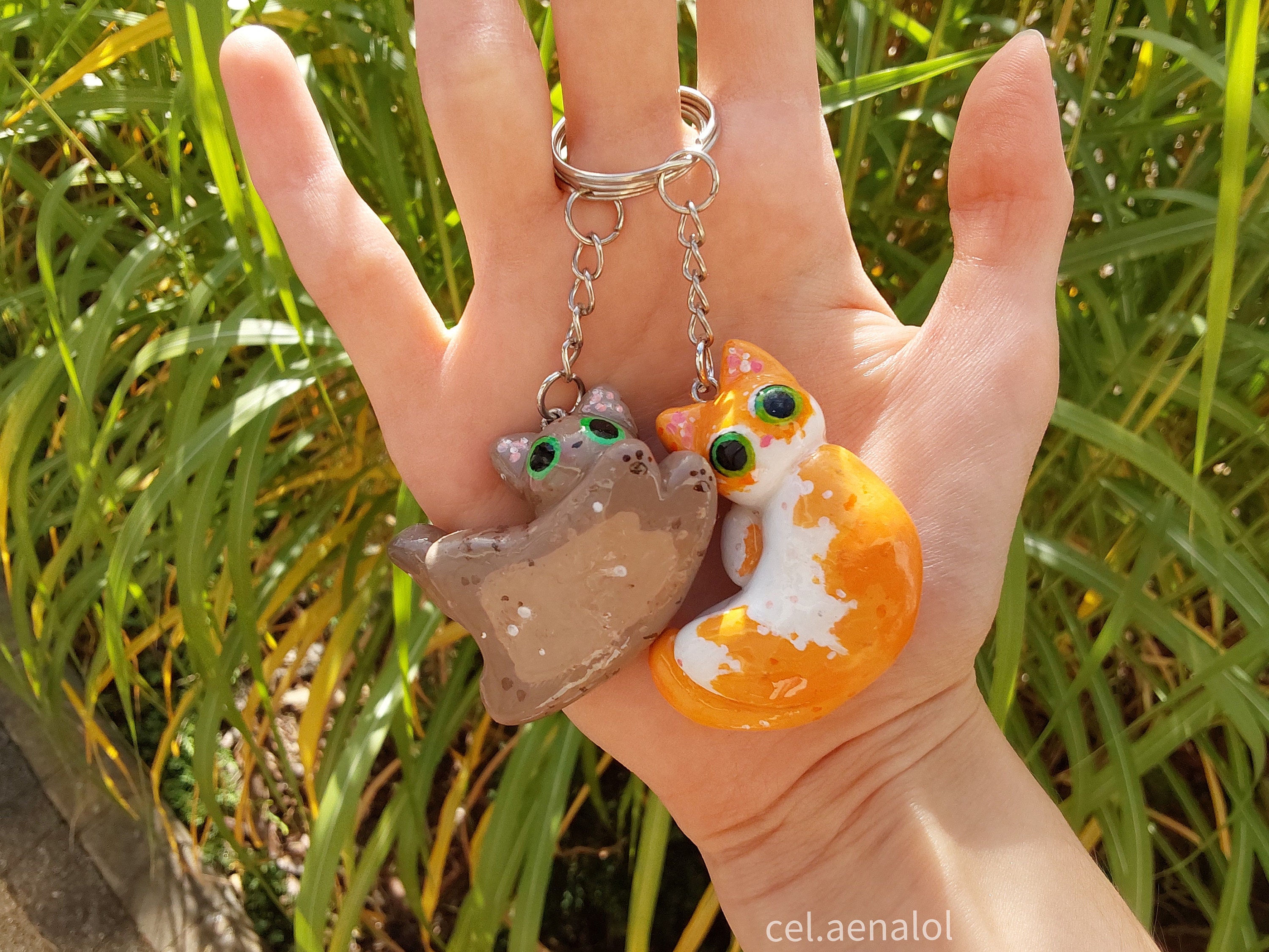 Clay Keychains of Pets: Cats, Dogs, Birds, Bunnies Etc - Etsy