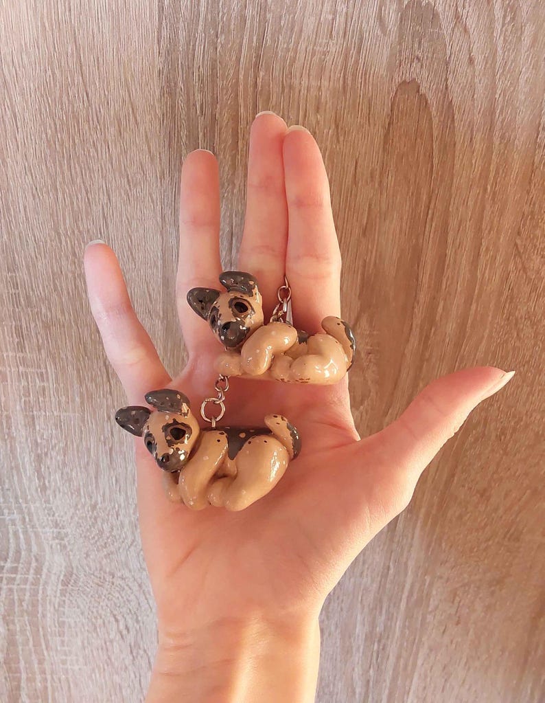 Clay Keychains of Pets: Cats, Dogs, Birds, Bunnies Etc - Etsy