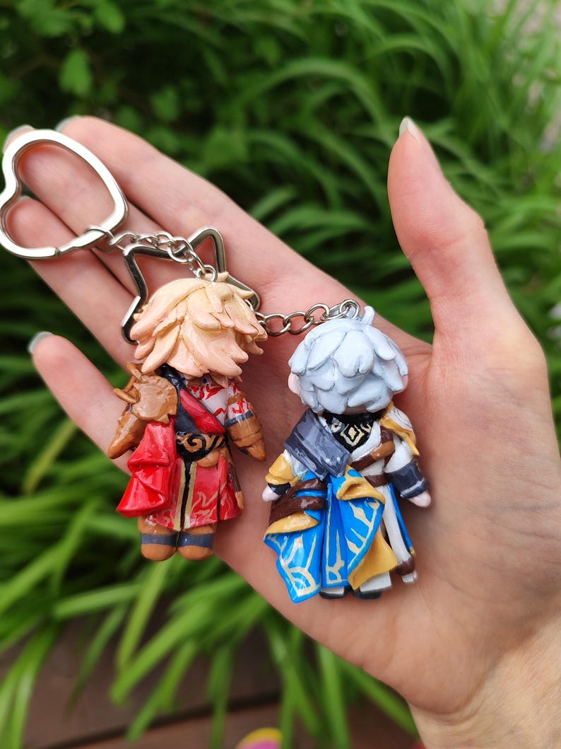 Clay Keychains, Dnd, D&D, Manga Characters / Genshin / Honkai Etc, Clay ...