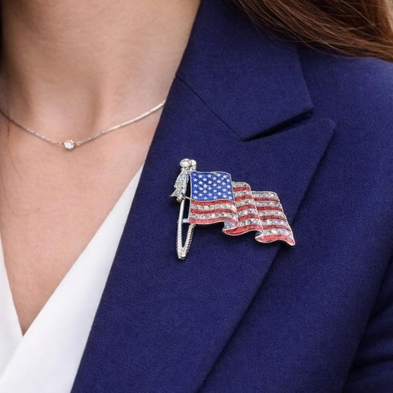 Rhinestone Patriotic Pins - Etsy