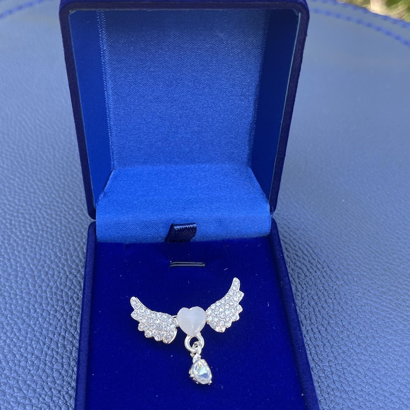 Heart Angel Wings Brooch - Etsy