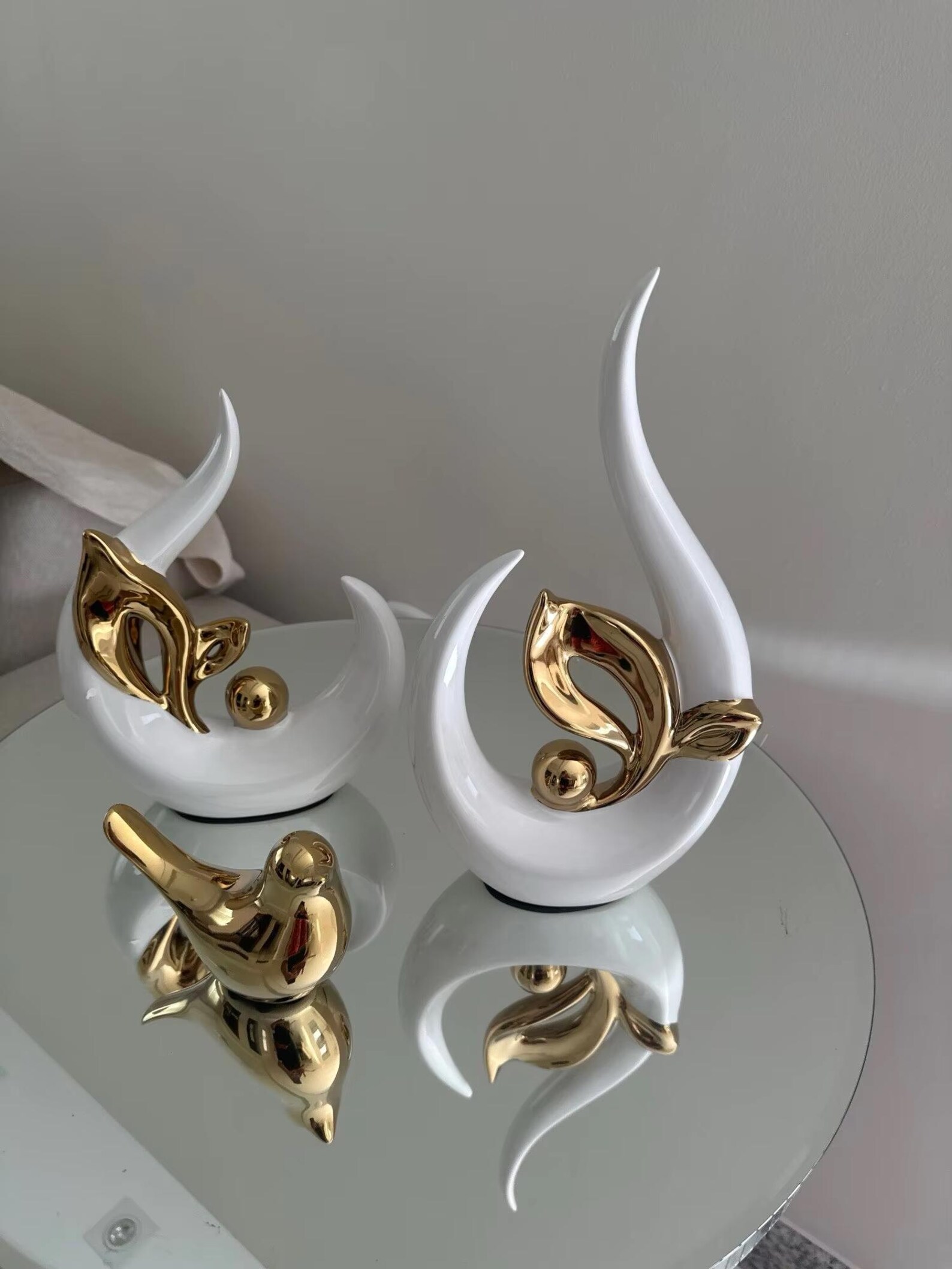 Modern Ceramic Statue Abstract Art Table Decorations for Dining Room ...