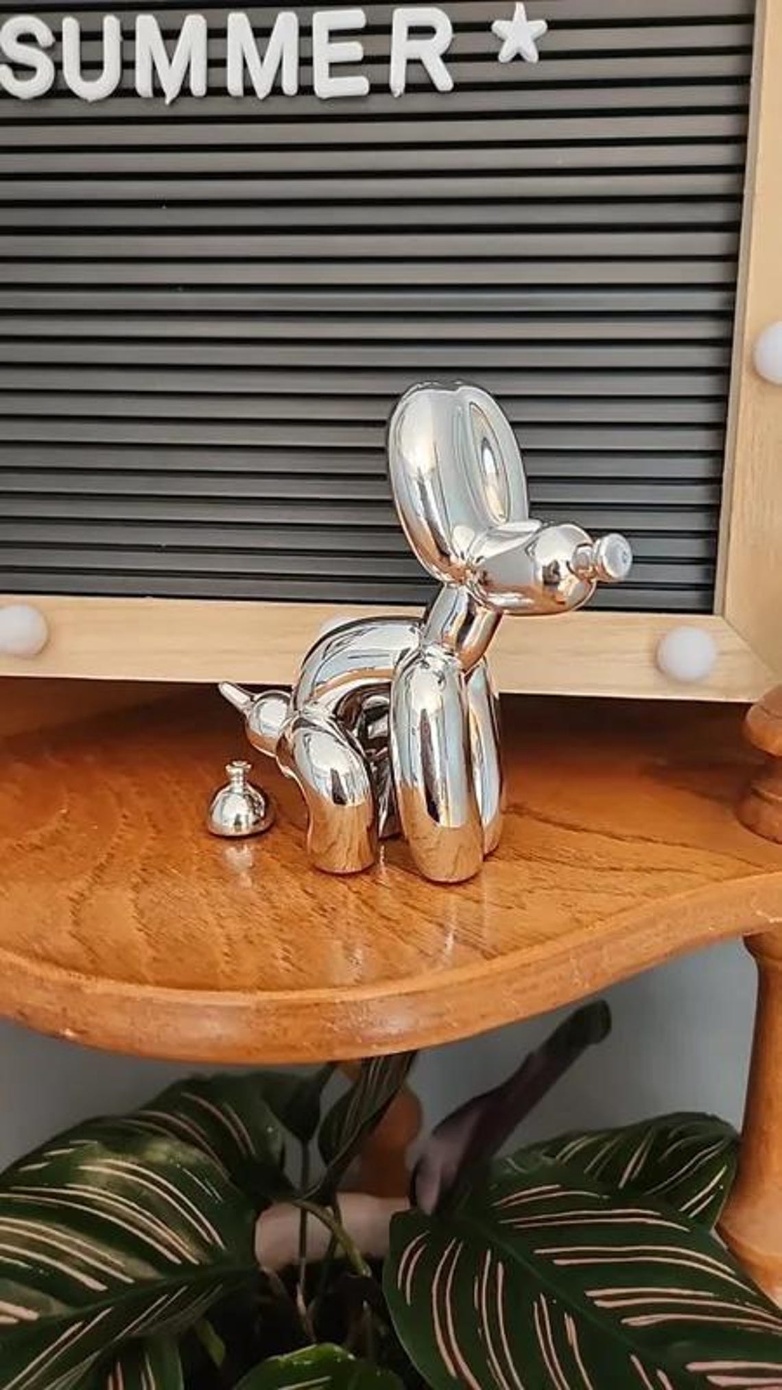 Balloon Dog Statue Pooping Dog Poop Sculpture Animal Figurines Home ...