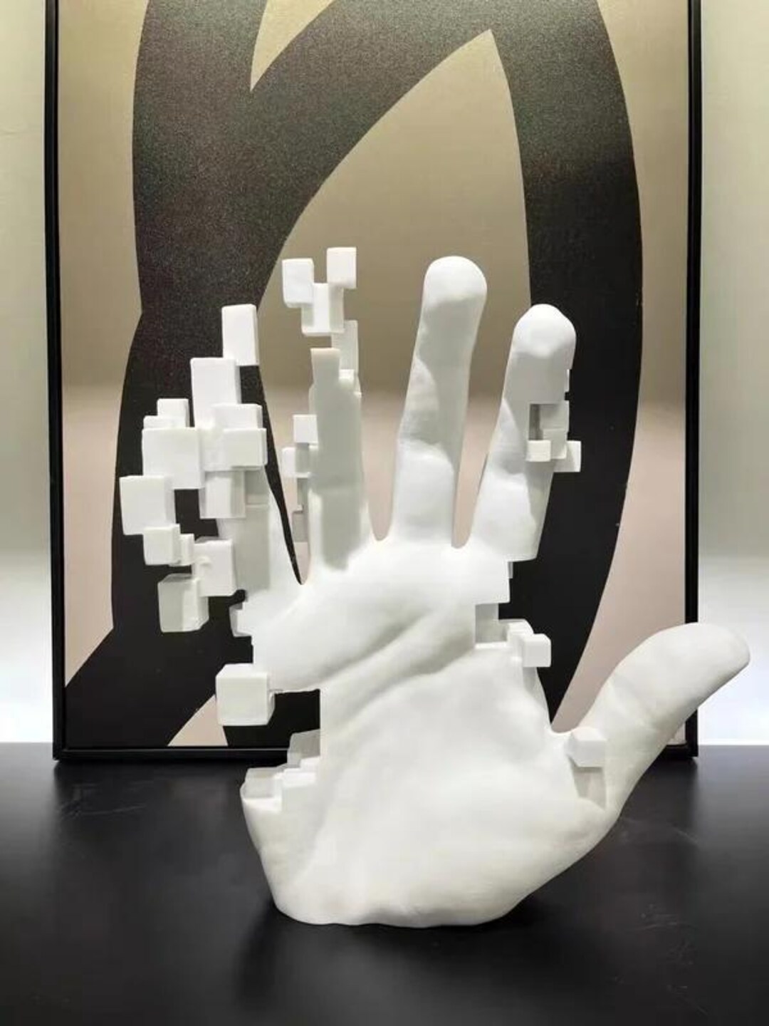 Artistic Hand Sculpture Abstract Palm Figurine Modern Statue Nordic ...