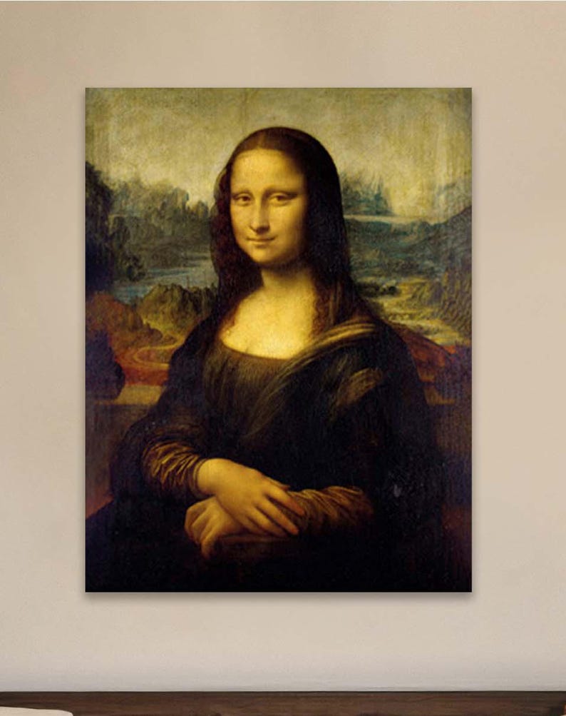 Wall Art Mona Lisa La Joconde Reproduction Print Da Vinci Print Da ...