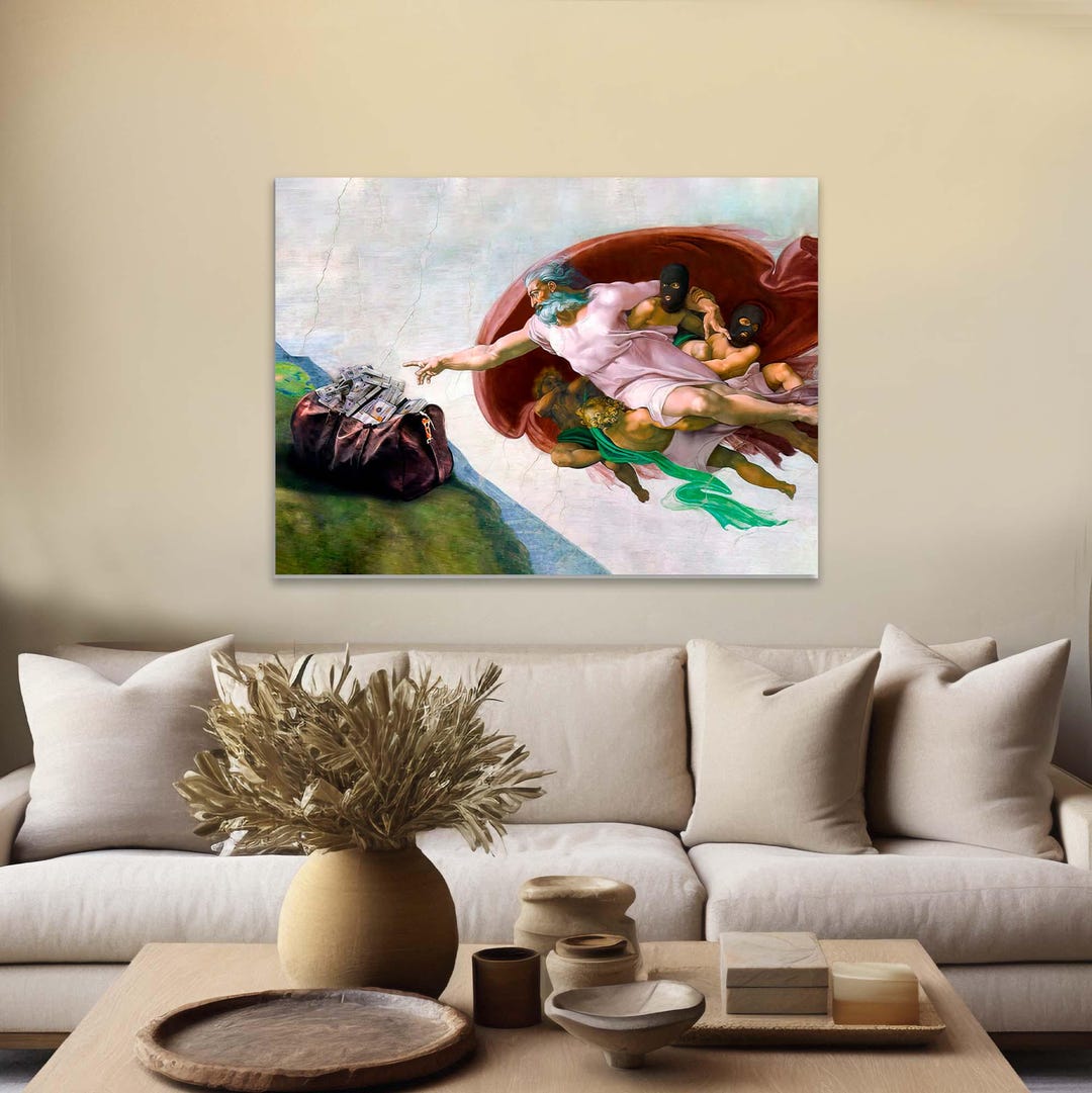 Michelangelo, the Creation of Adam, Wall Art, Home Decor, the Creation ...