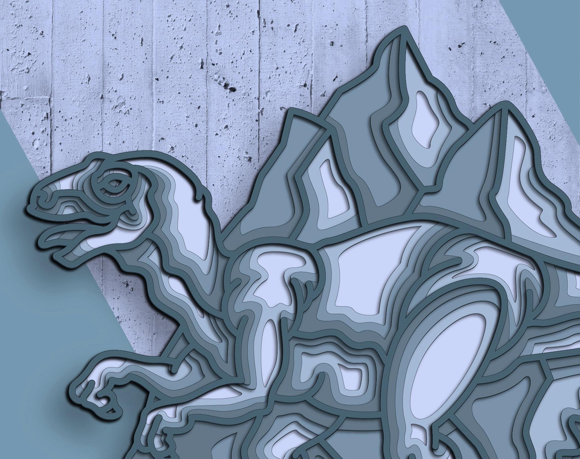 Jurassic World SVG, Dinosaur DXF, Multilayer Design, Laser Cutting ...