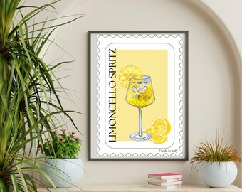 Limoncello Spritz Digital Download Print - A Zesty Addition to Your ...