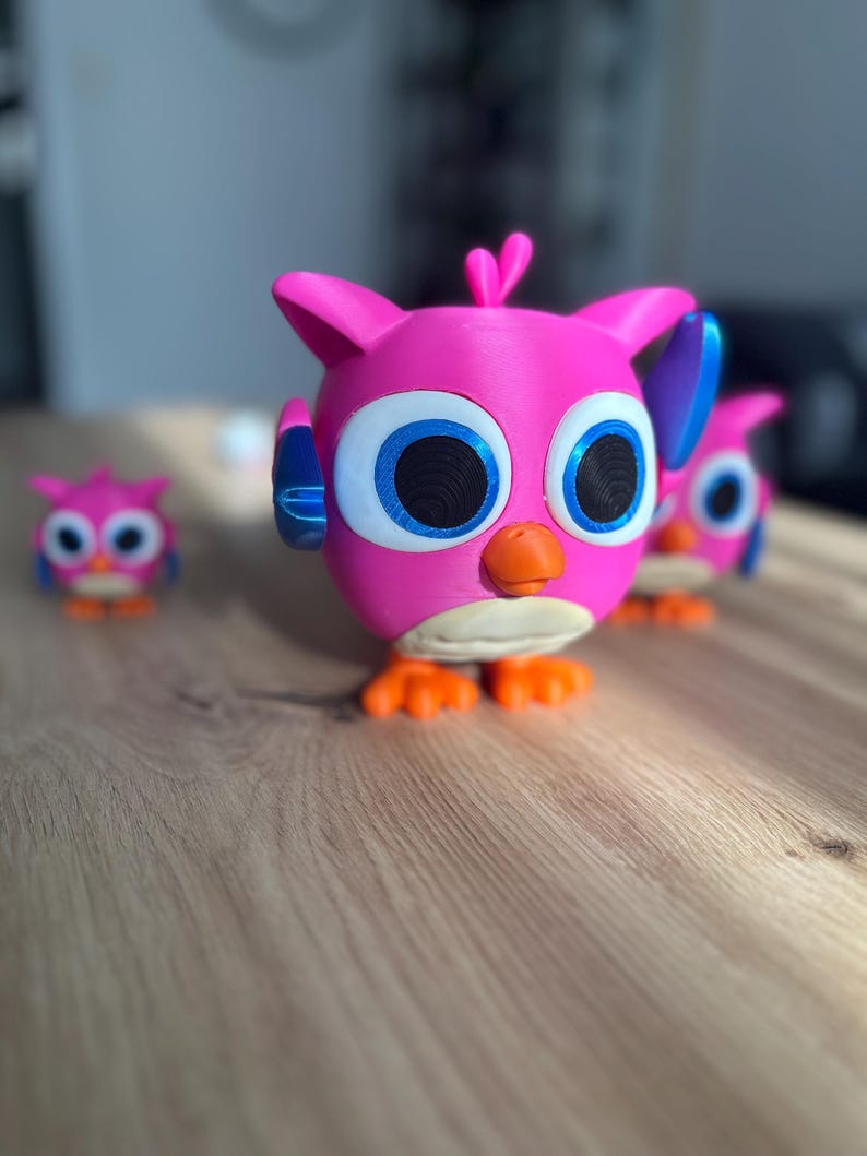 Hop Hop the Owl Toy: 3D Printed PLA Figurine - Etsy