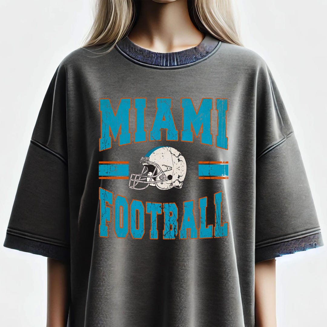 Vintage Miami Football PNG, Digital Download, Retro 90s Miami Football ...