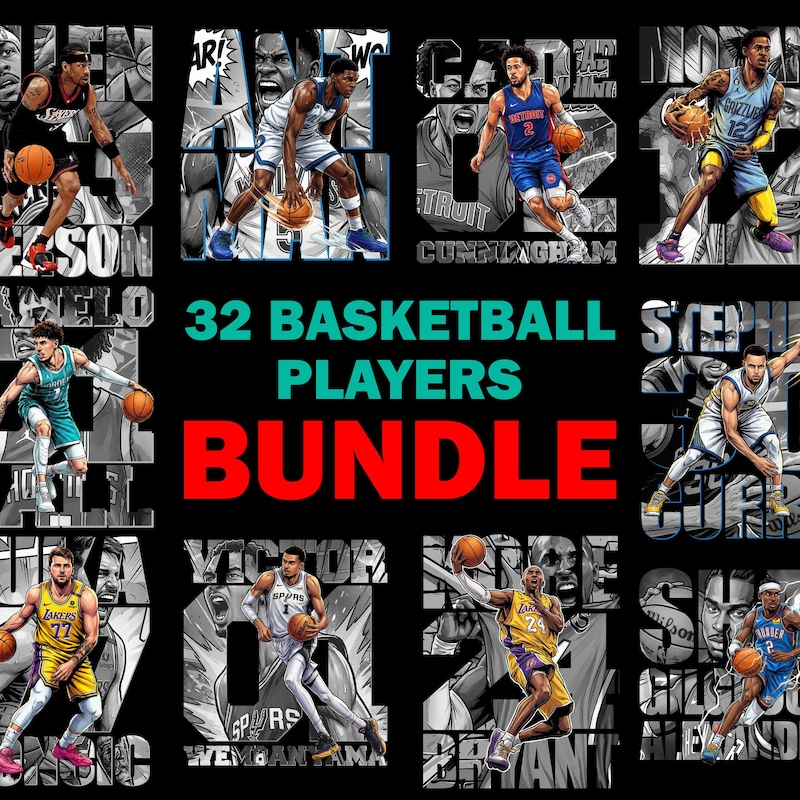 Digital Nba Dtf Transfers - Etsy