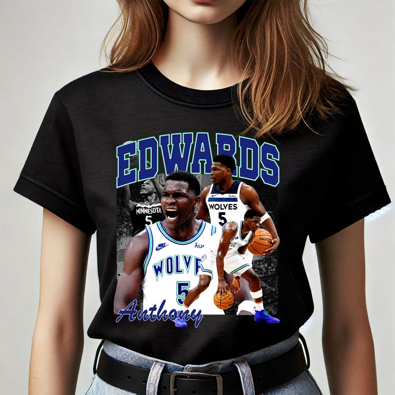 Vintage Anthony Edwards Png Digital Download, Basketball Player DTF ...